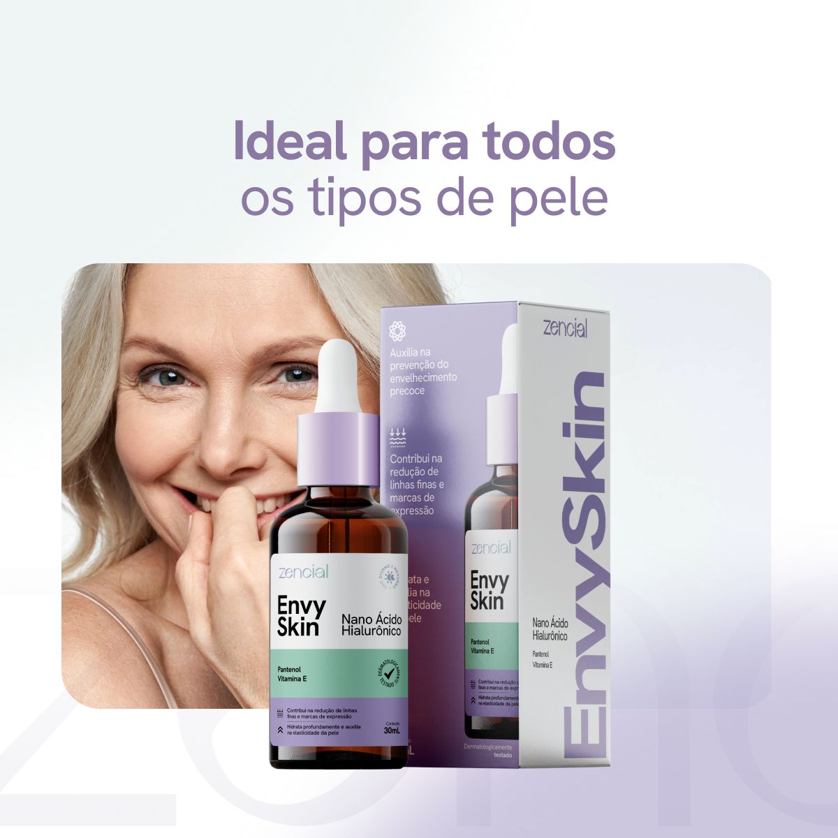 Sérum Facial Nano Ácido Hialurônico Envy Skin 30ml – Zencial